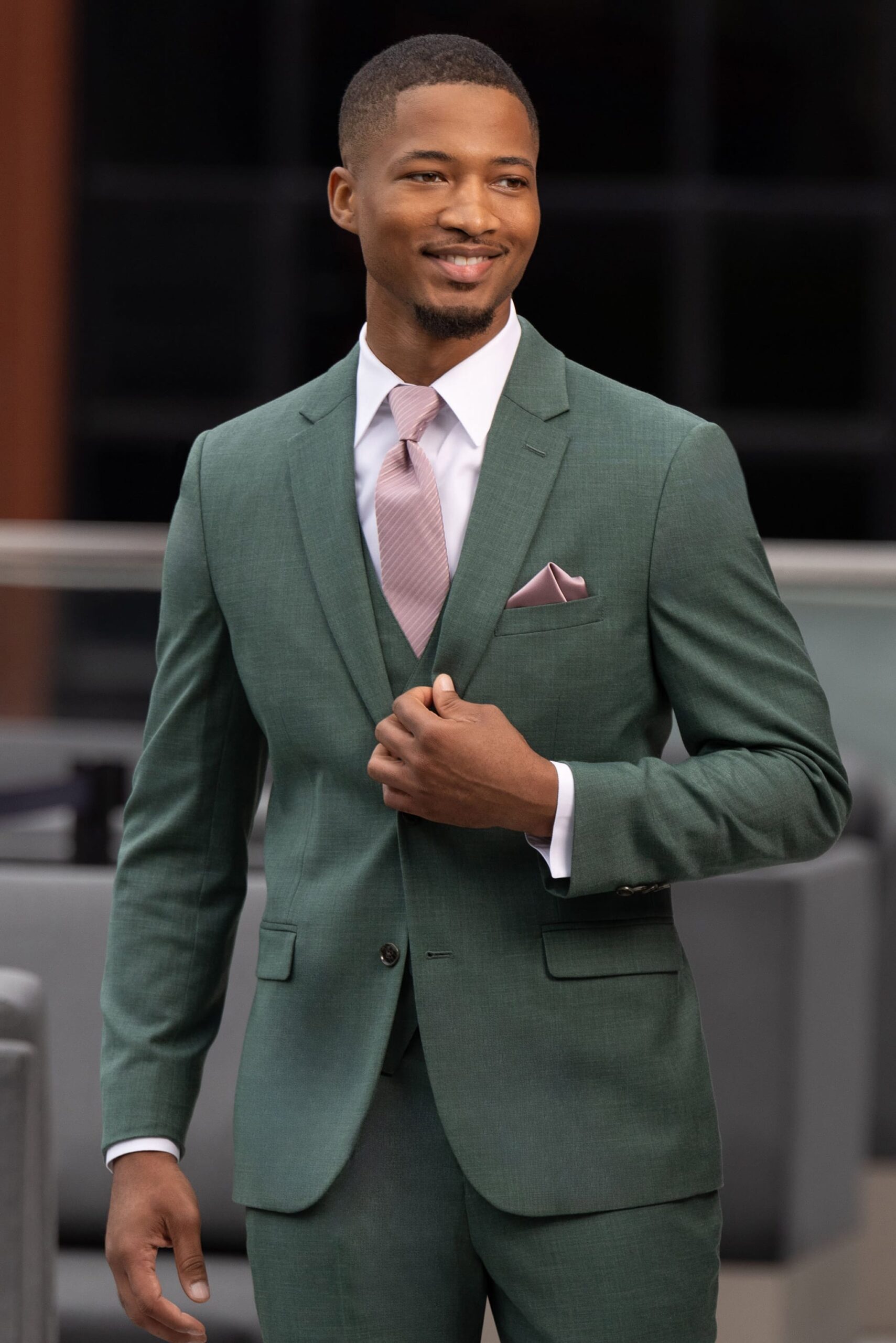 Forest Green Stretch Slim Fit Suit Coat - Sport Coat Blazer