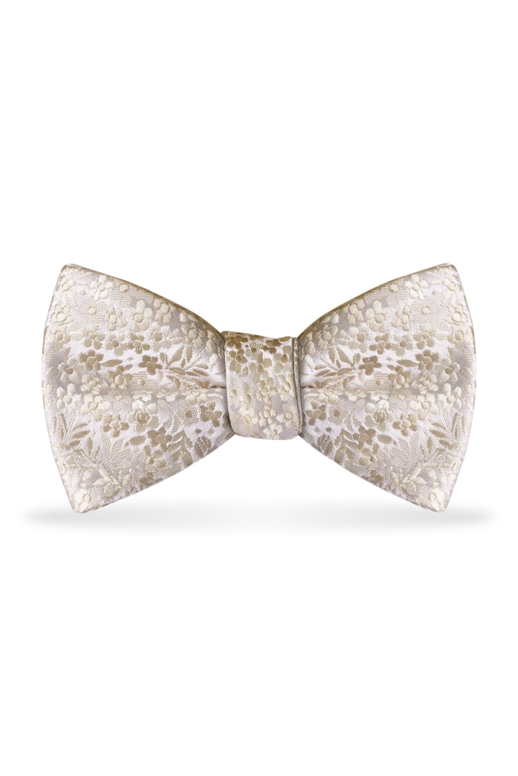 Floral Champagne Bow Tie - Sport Coat Blazer