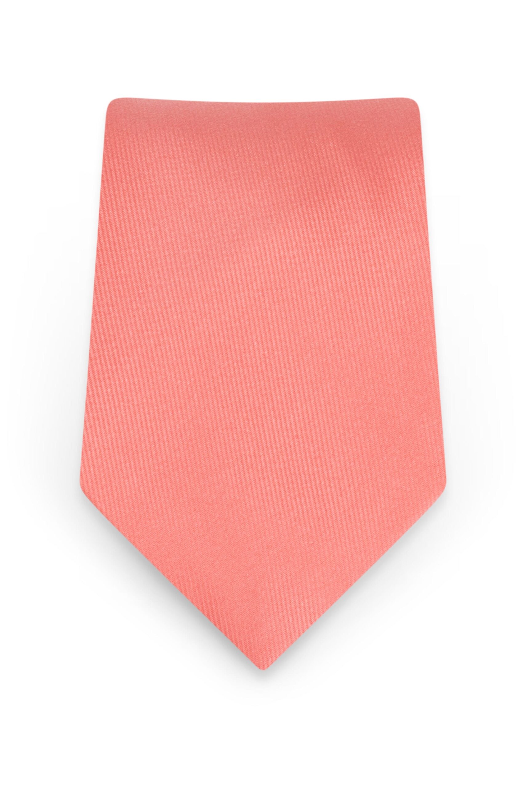 Solid Coral Self-Tie Windsor Tie - Sport Coat Blazer