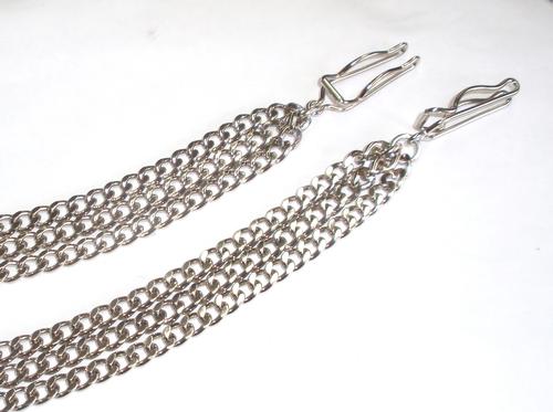 Triple Strand Zoot Chain / 30, 40 & 48 =118 inches length/ Silver ...
