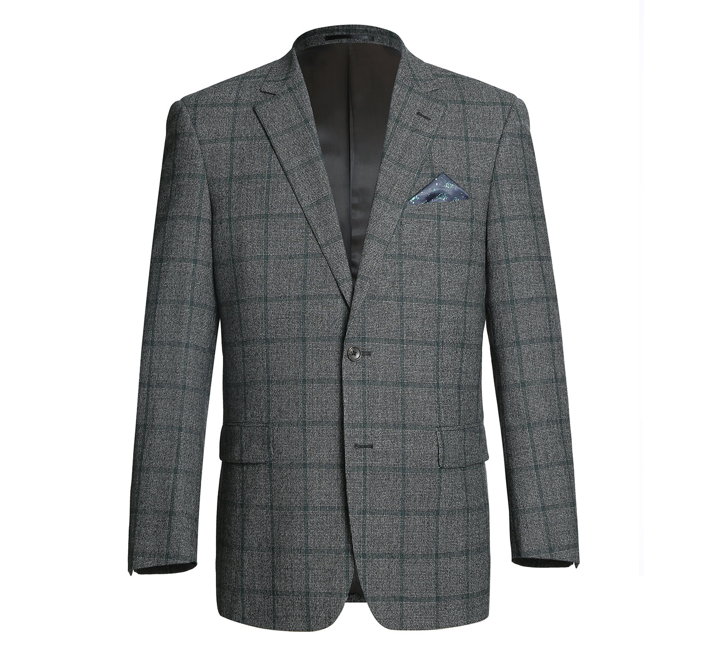 Men's Classic Fit Plaid Blazer Wool Blend Sport Coat - Sport Coat Blazer