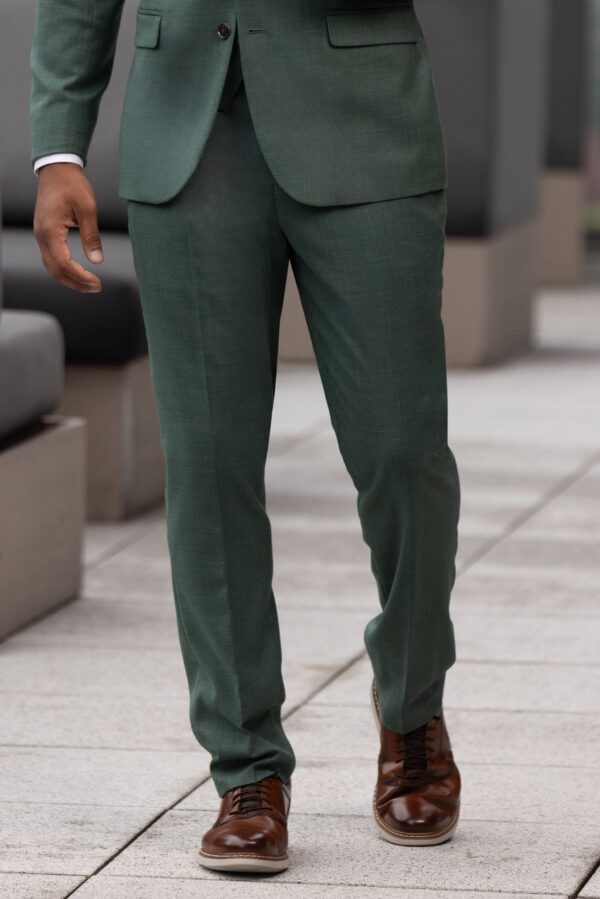 Forest Green Stretch Slim Fit Suit Pants - Sport Coat Blazer